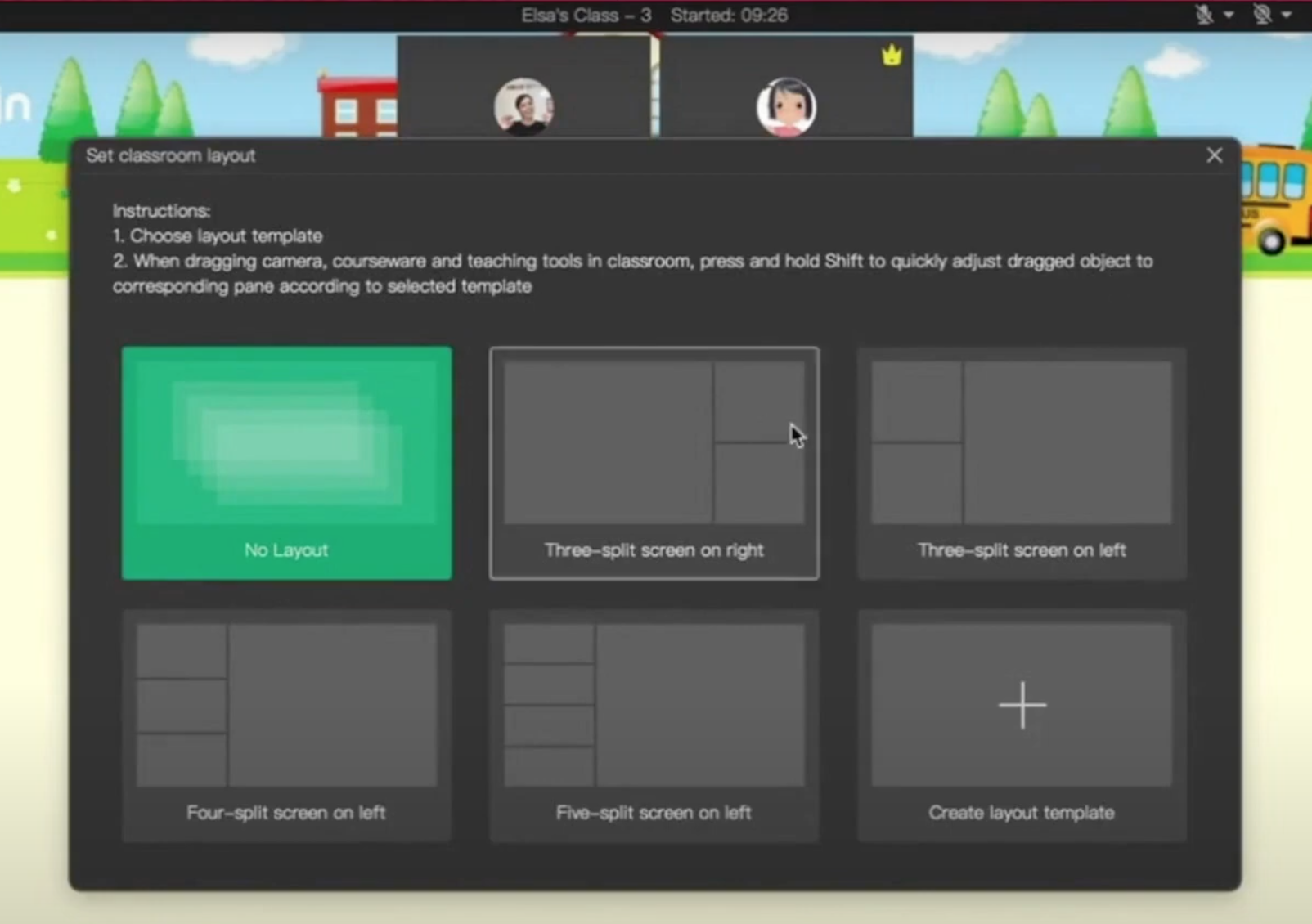 ClassIn: Classroom layouts – Abridge Academy