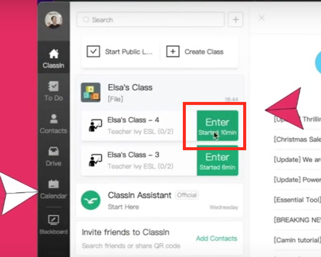 ClassIn: Starting class – Abridge Academy